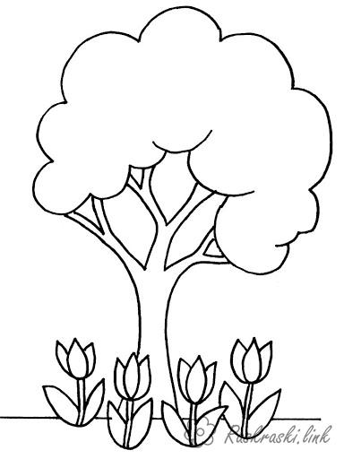 Trees Free Coloring Pages Online Print 